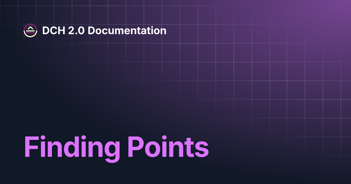 Finding Points | DCH 2.0 Documentation